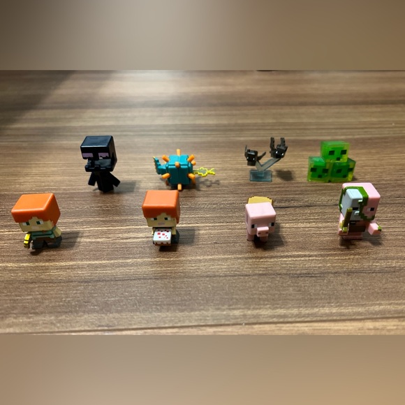 Minecraft | Toys | Minecraft Minifigures Set Of 8 | Poshmark